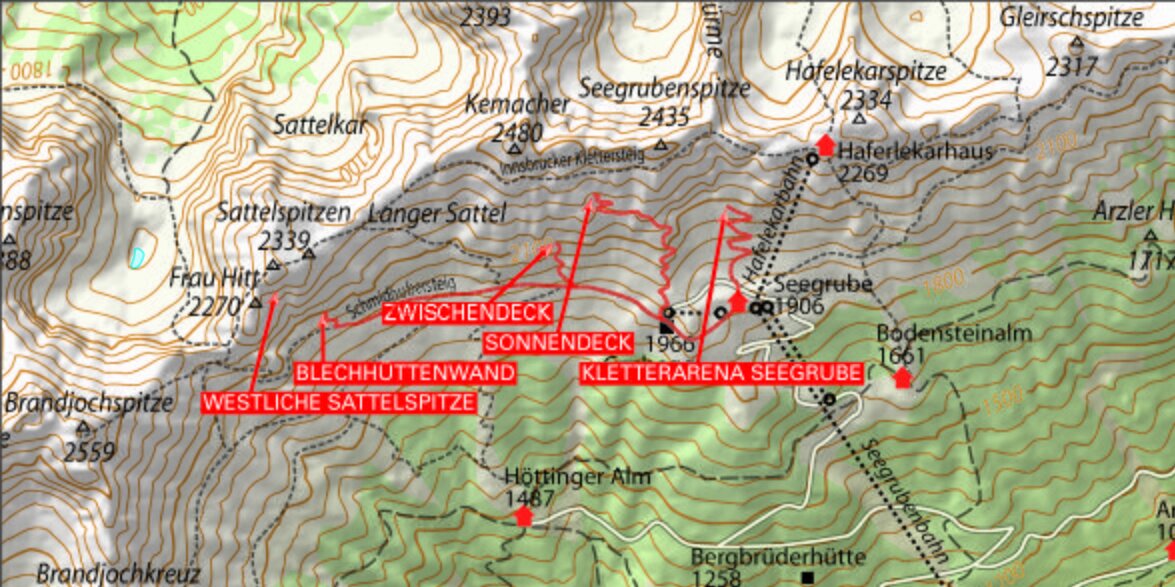 Nordkette / Kletterarena Seegrube / Mehrseillängen Routen - Climbers ...